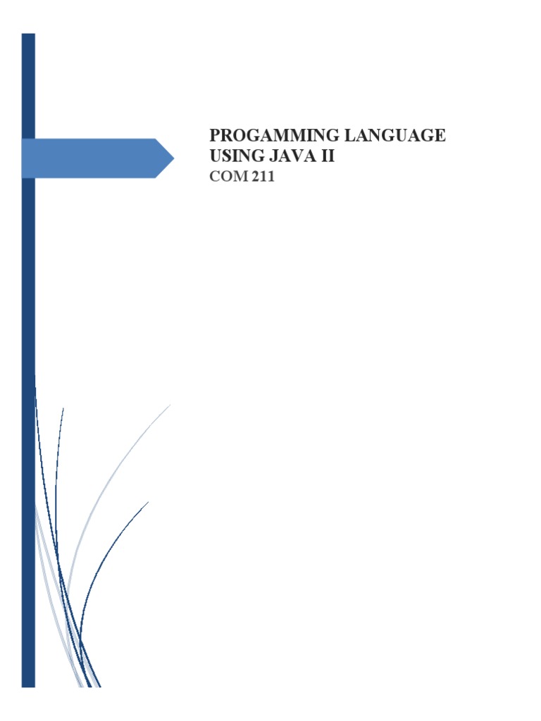 Lecture Note Java Ii | PDF Lecture Note Java Ii | PDF
