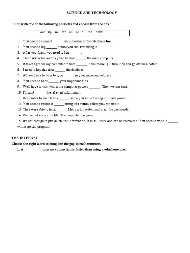 Science_Technology Beginners Ss | PDF | Internet Access | Internet