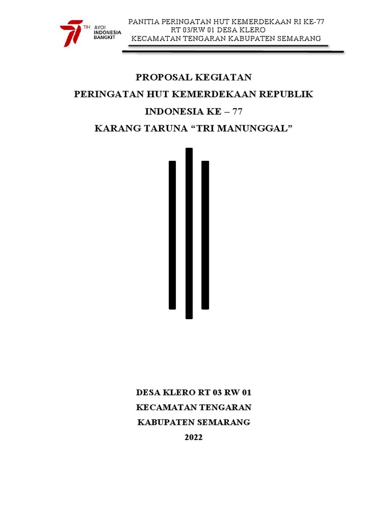 Proposal Kegiatan Hut Ri 77 | PDF