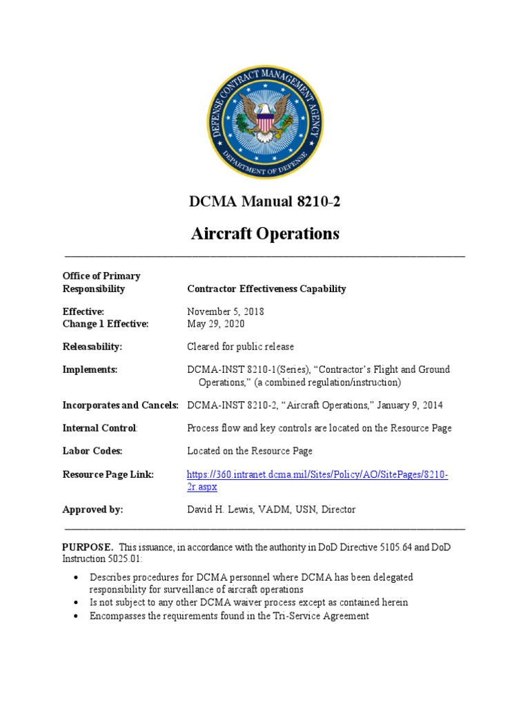 Dcma Man - 8210 2 - C1 - (05 29 2020) | PDF | Occupational Safety And ...