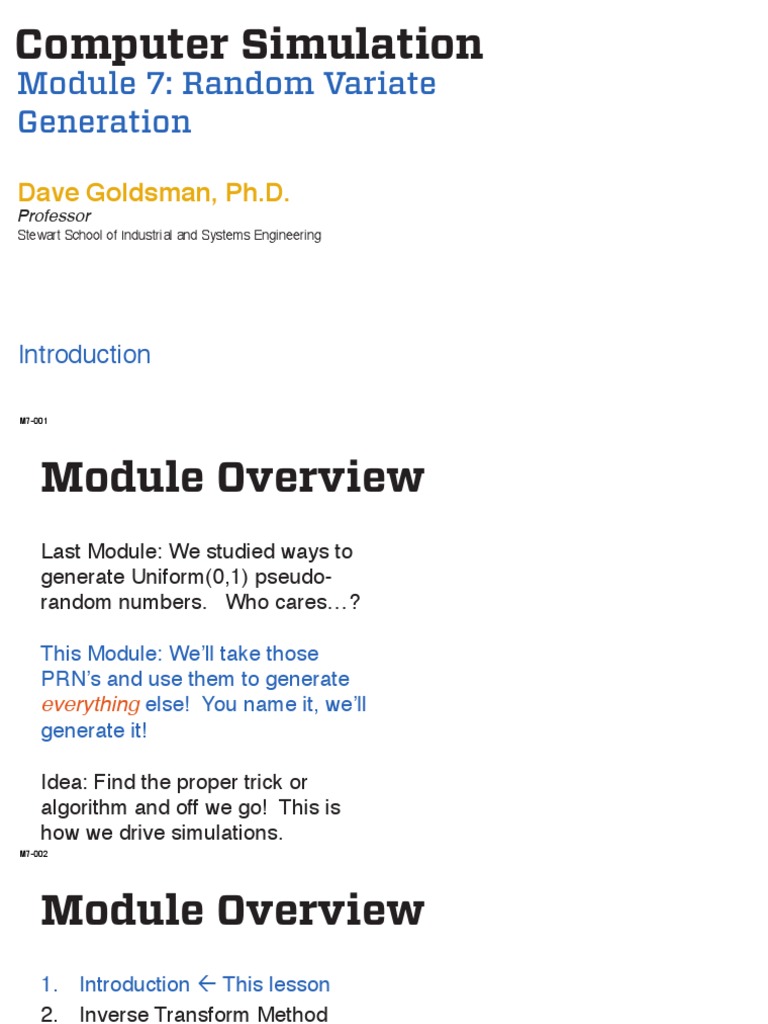 Module 07 Lecture Slides | PDF | Probability Distribution | Covariance Matrix