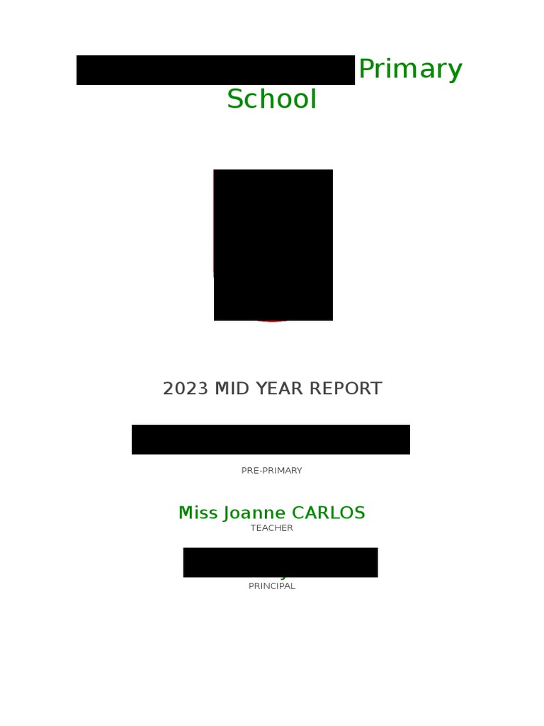 Sample Student Report 2 | PDF | Career & Growth | Language Arts ...