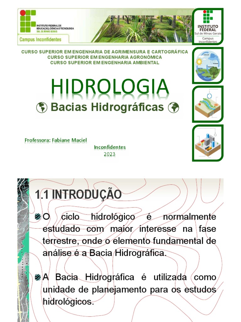 02 - Bacias Hidrográficas | PDF | Bacia hidrográfica | Hidrologia