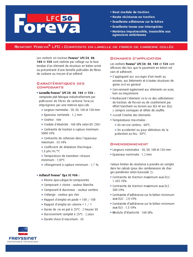 Fiche Technique LFC 50 FR V07 | PDF