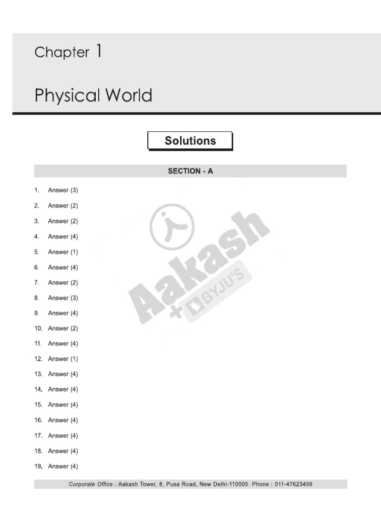 CLS MED 23 24 XIII Phy Package 1 Level 1 Chapter 1 | PDF