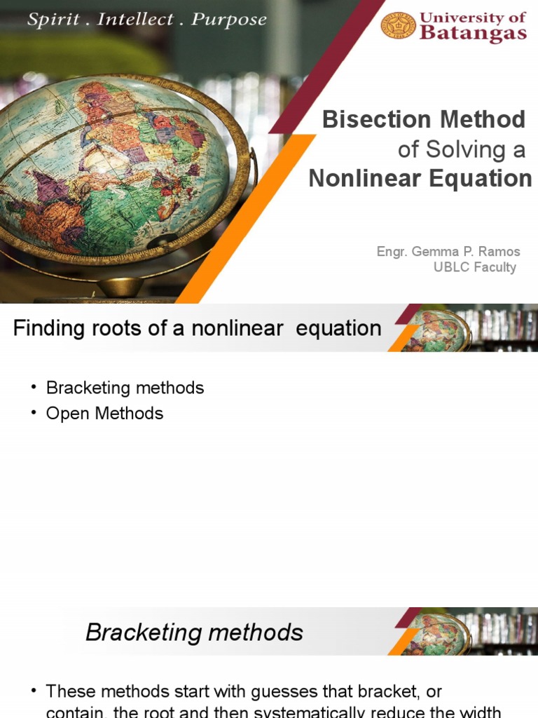 AdvancedMath Bisection Method | PDF | Applied Mathematics | Algorithms