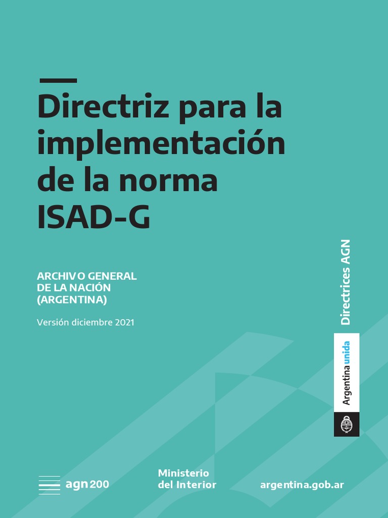 Directrices para La Implementación de ISAD G en AGN | PDF