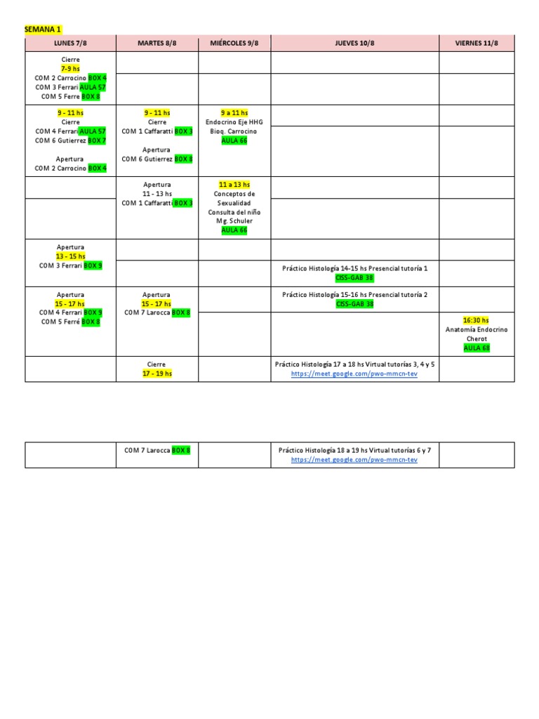 SGyR - SEMANA 1 - 3° ROTACIÓN | PDF