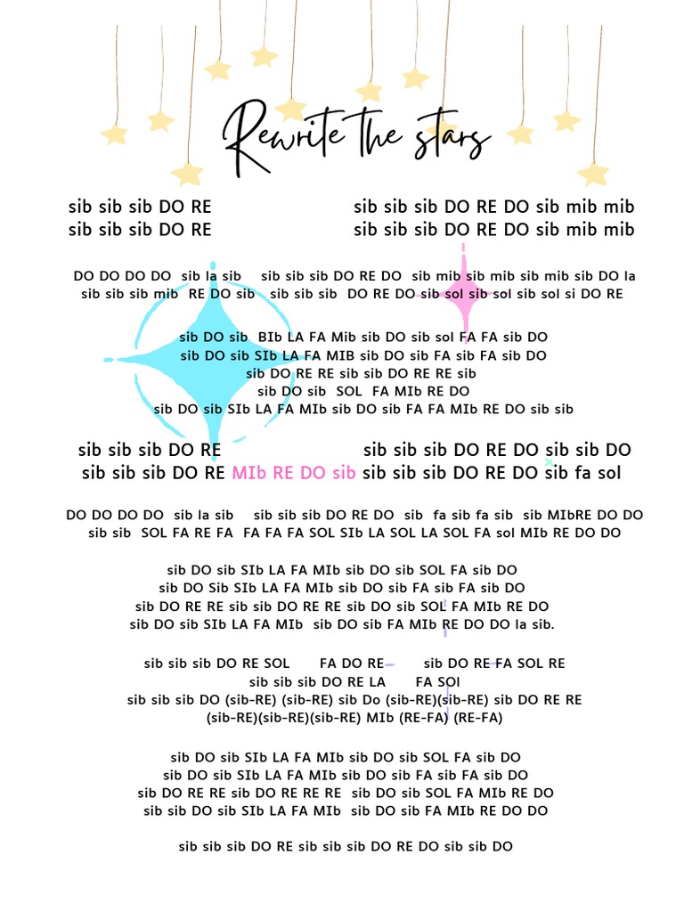 Rewrite The Stars | PDF