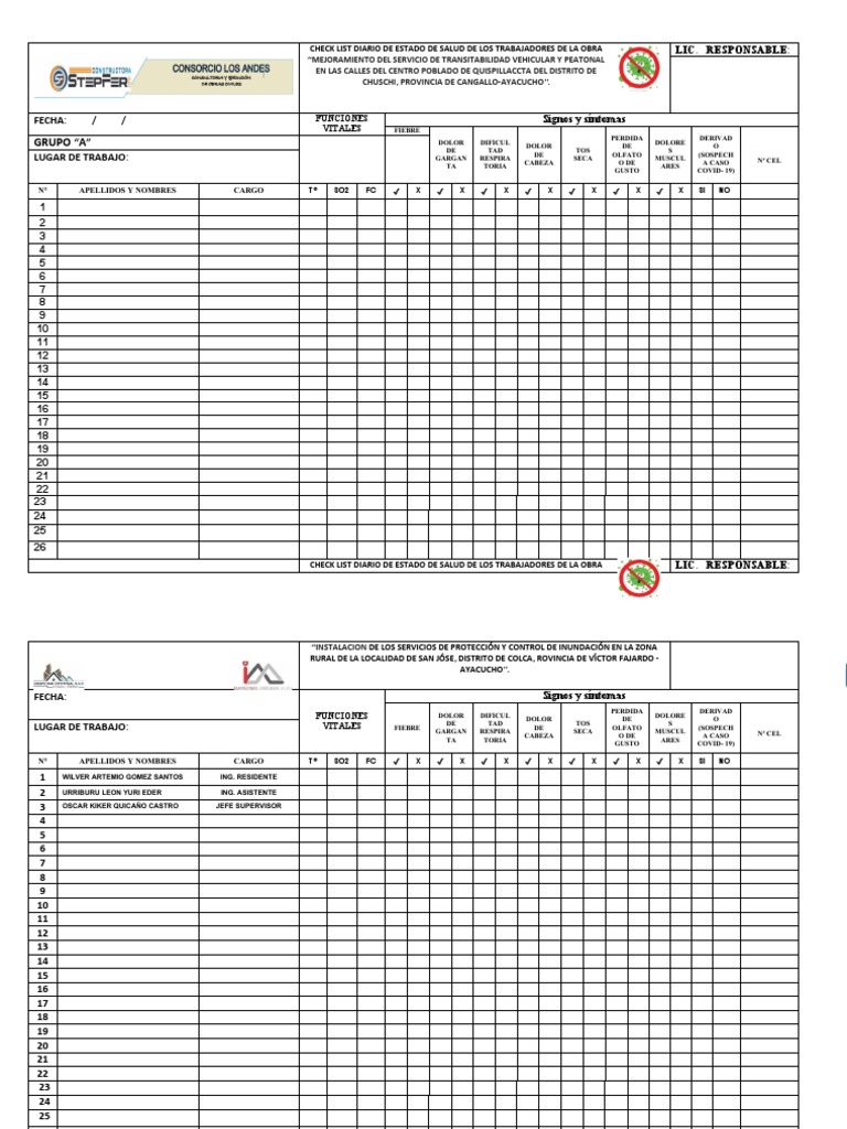 CHECK LIST DIARIO DIGITAL CHUSCHI | PDF