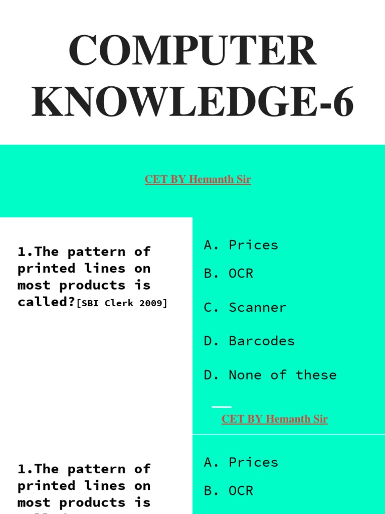 Computer Knowledge 6 Pdf Internet Protocol Suite Computer Network