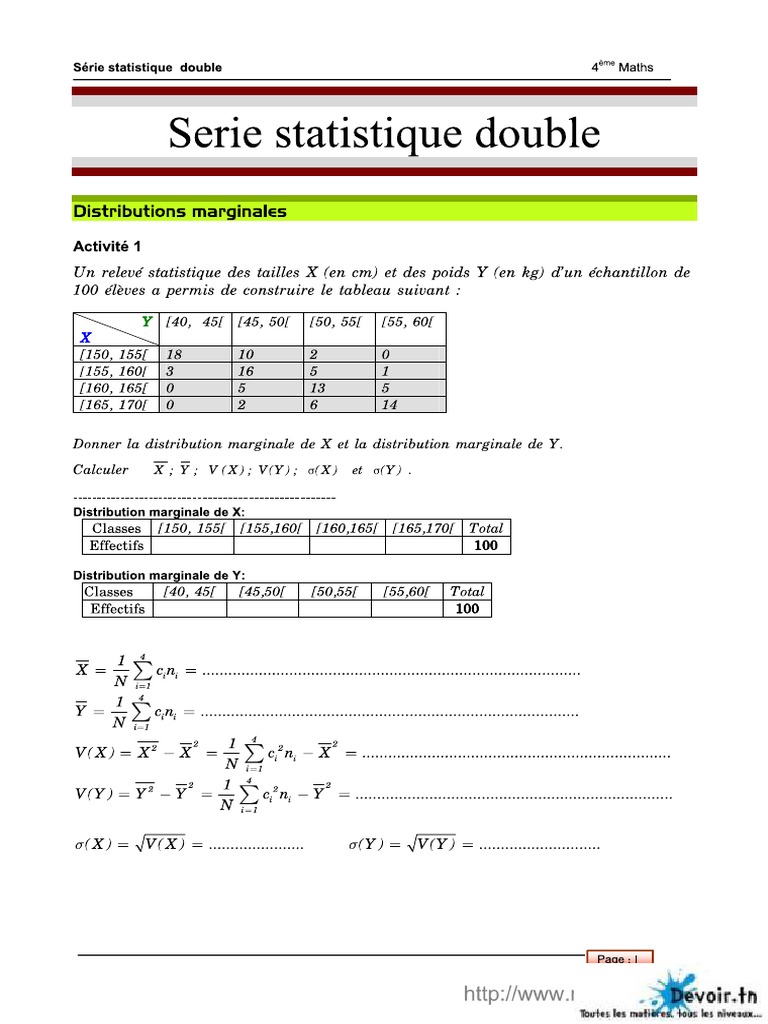 Résumer Statistiques | PDF