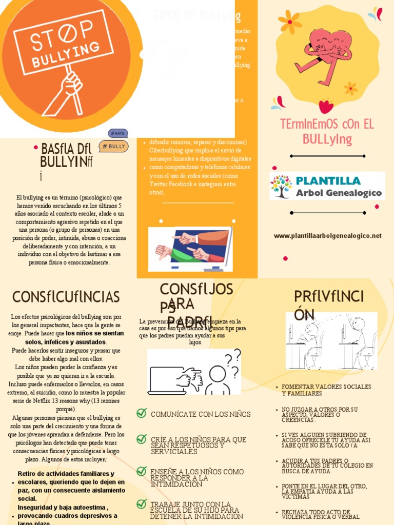 Triptico Bullying | PDF
