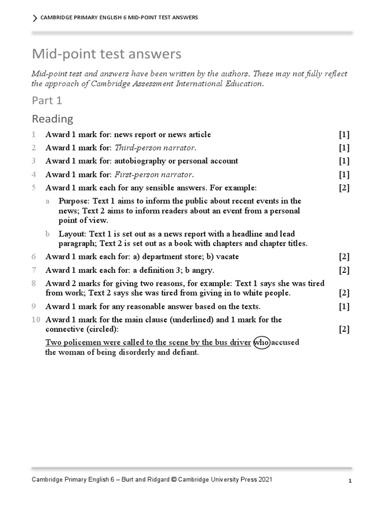 Pri Eng 2ed Tr6 Midpoint Test Ans Ed Download Free Pdf Narration