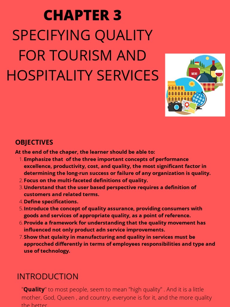 Chapter 3 Specifying Quality For Tourism and Hospitality Services | PDF ...