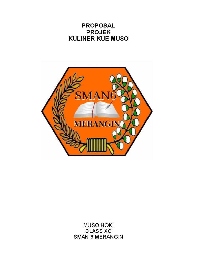 Proposal Kuliner Kue Muso | PDF