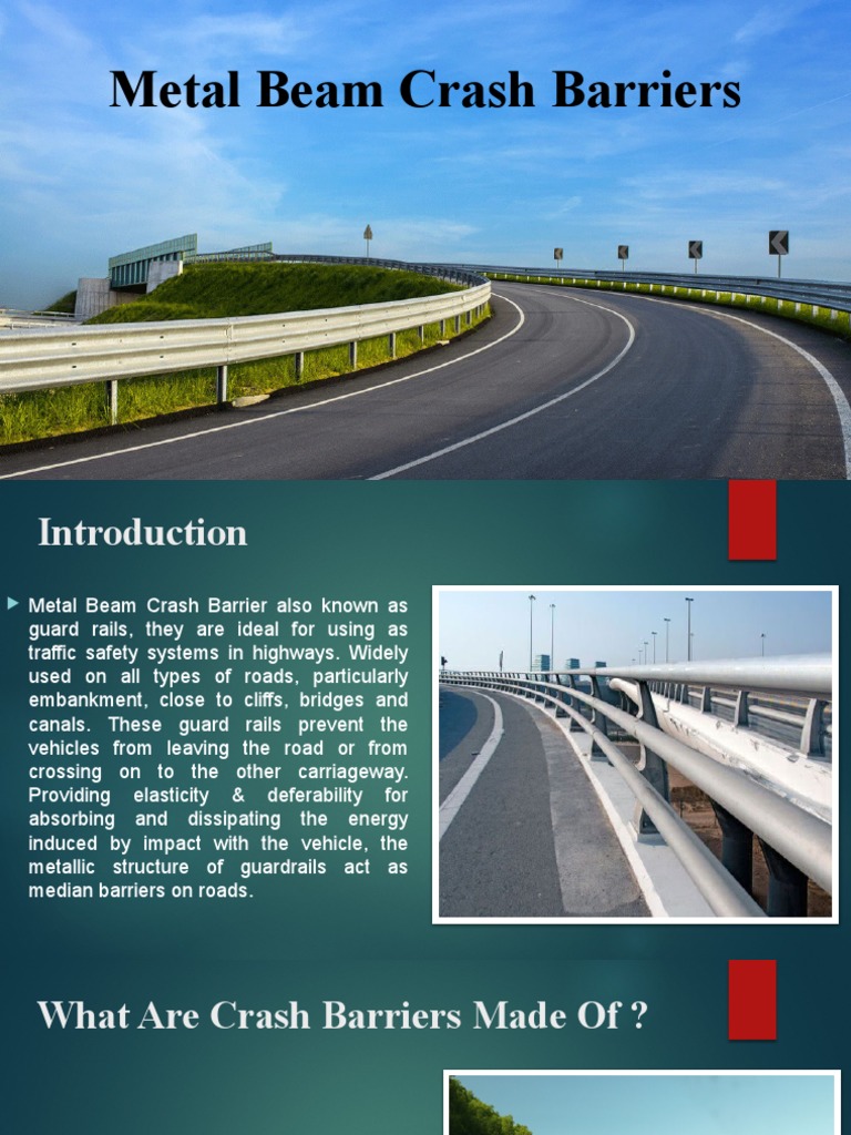 Metal Beam Crash Barriers.9603003.Powerpoint | PDF