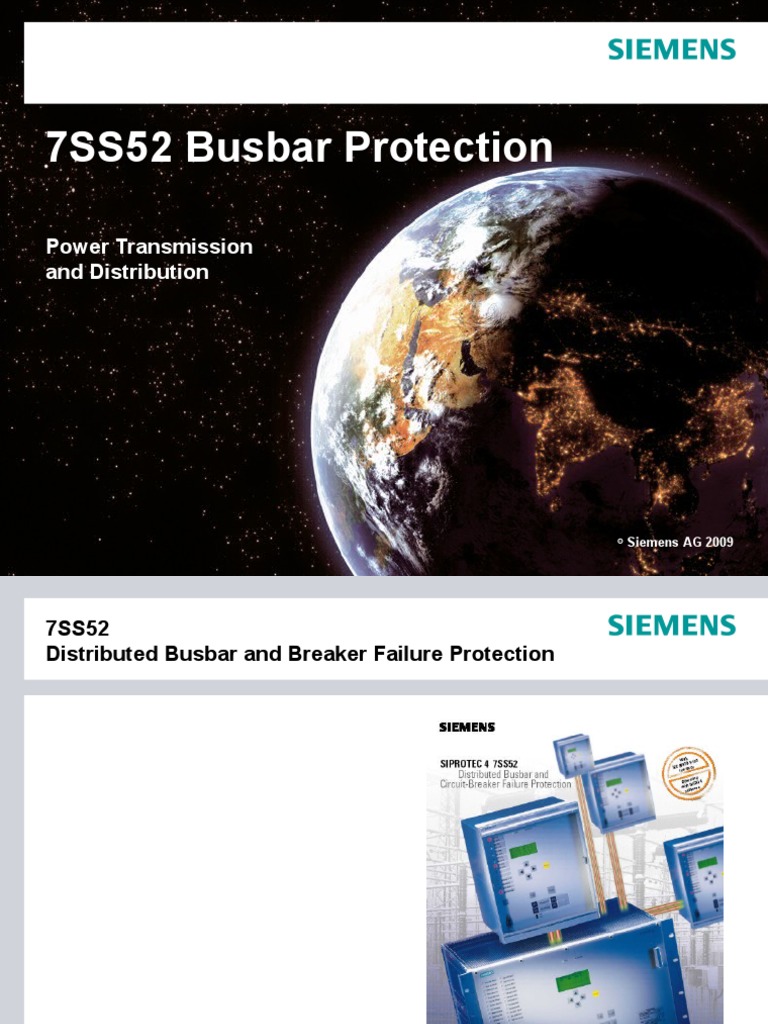 7SS52 Training 05 - 2009 | PDF | Electric Power Transmission | Relay