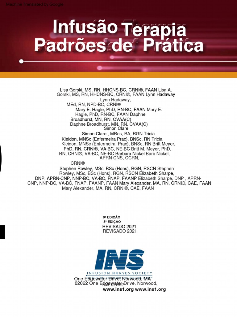 Infusion Therapy Standards of Practice, 8th.1 | PDF