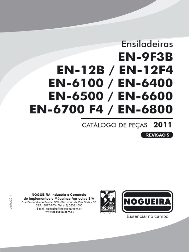 NOGUEIRA ENSILADEIRAS - EN-9F3B EN-12B - EN-12F4 EN-6100 - EN-6400 EN ...