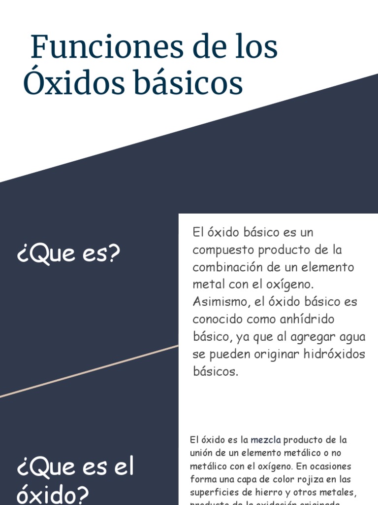 Óxidos Básicos | PDF
