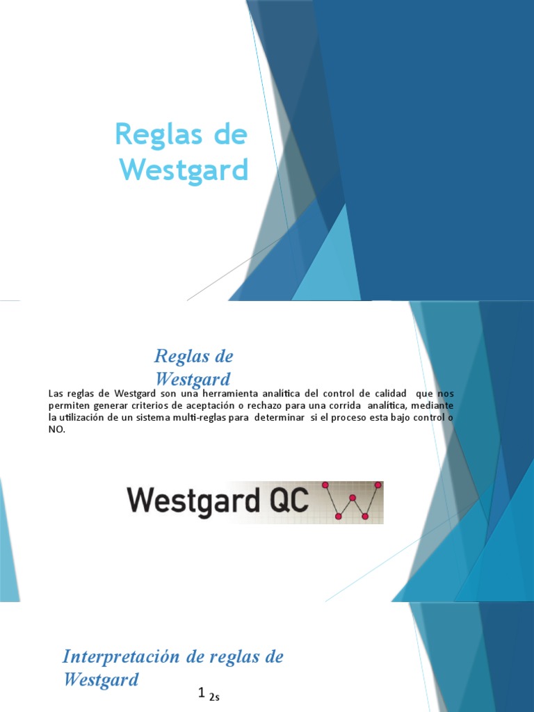 Reglas de Westgard en Control de Calidad | PDF | Ciencias fisicas