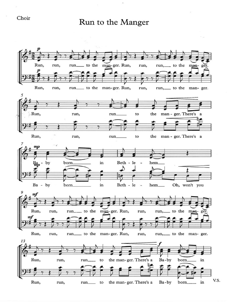 Run To The Manger | PDF