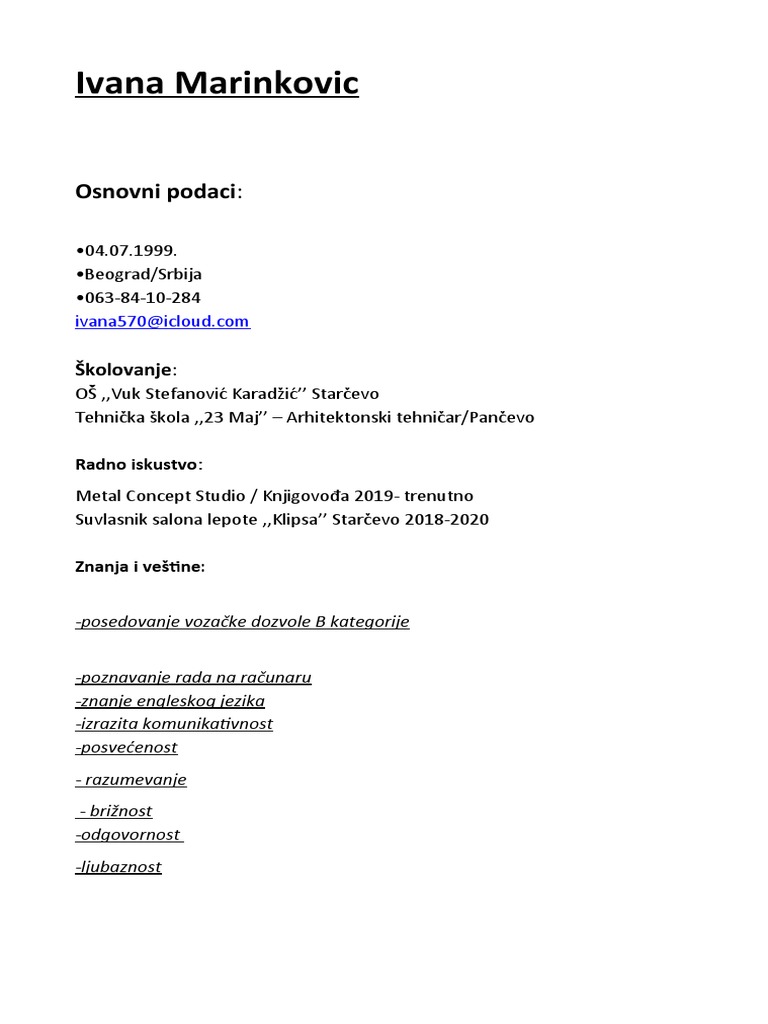 Ivana Marinkovic | PDF