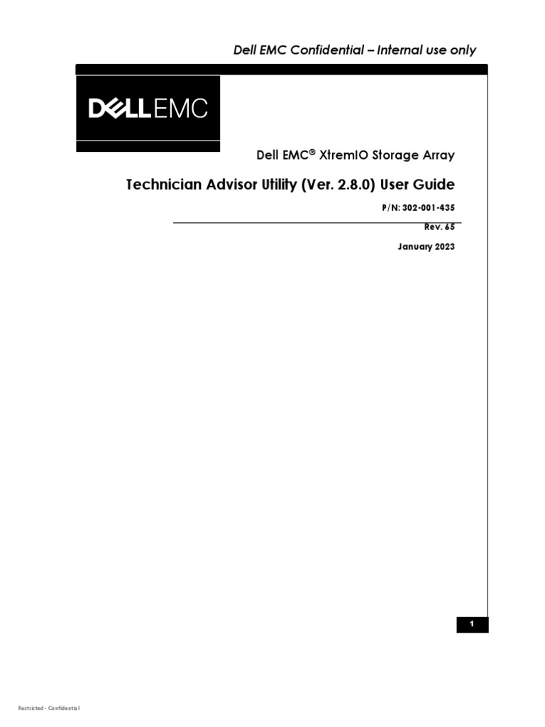 XtremIO Technician Advisor Ver 2 8 0 User Guide 302 001 435 Rev 65 | PDF | Solid State Drive ...