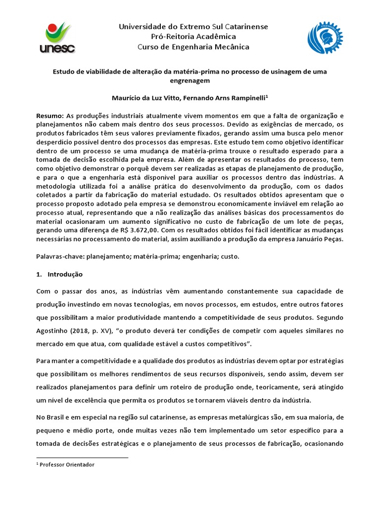Artigo TCC Mauricio Da Luz Vitto - Versão Corrigida | PDF | Negócios