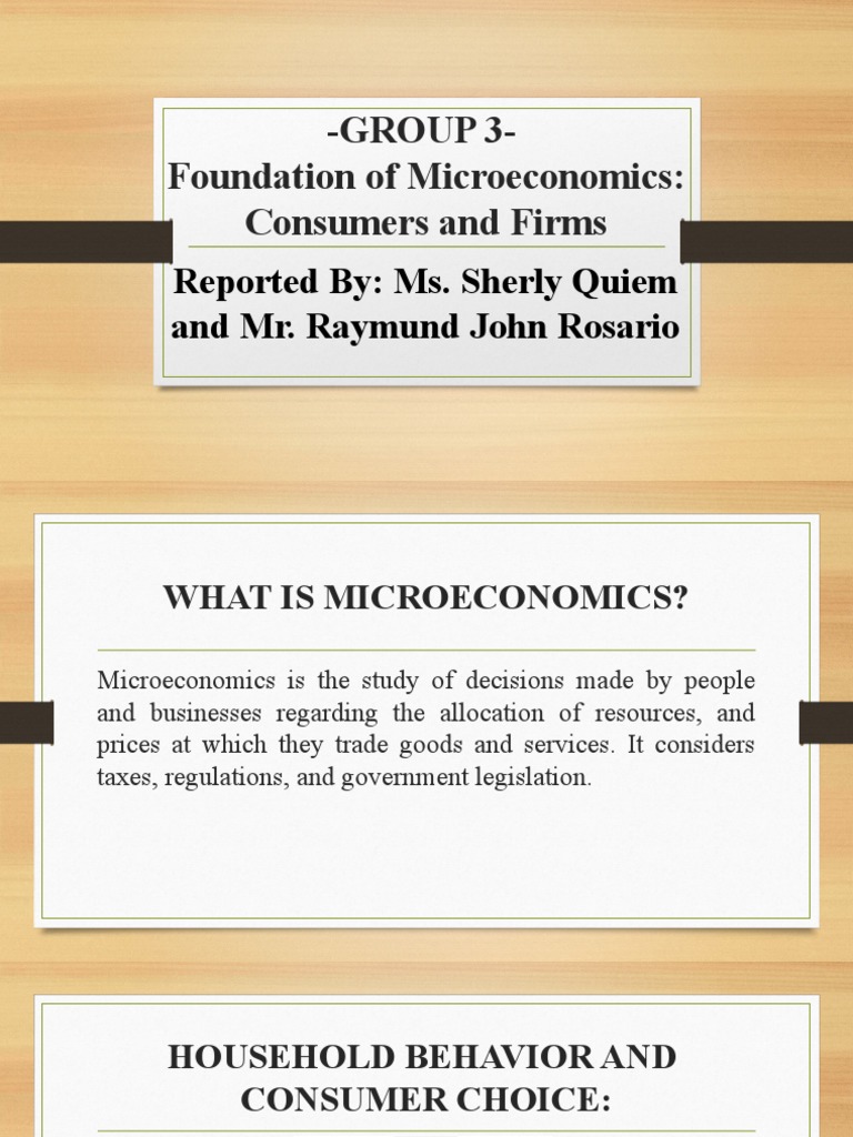 Foundation of Microeconomics-Consumers and Firms v1 | PDF | Profit ...