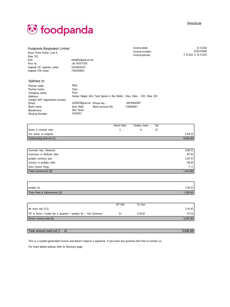Invoice: Address To | PDF