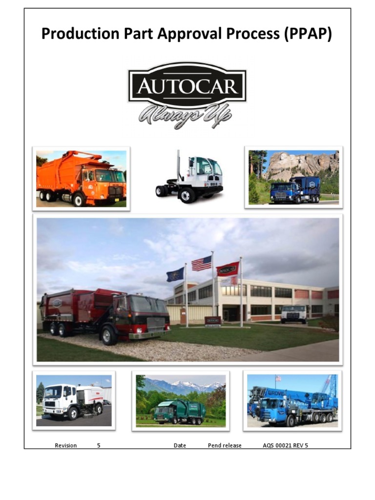 Autocar Ppap Requirements Rev 5 | PDF | Verification And Validation ...