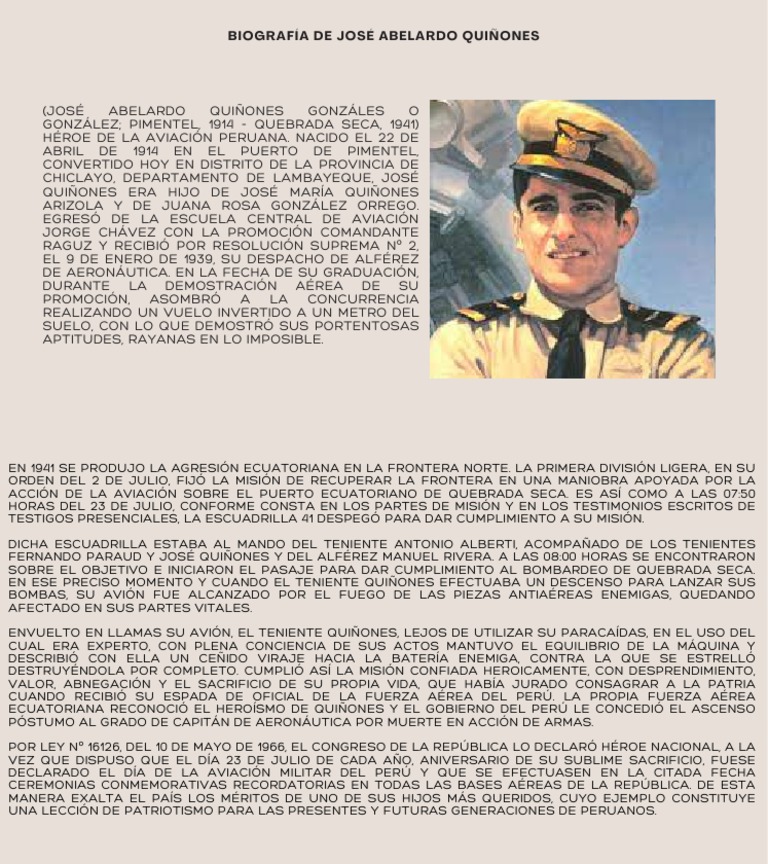 Biografía DE jOSÉ ABELARDO QUIÑONES | PDF
