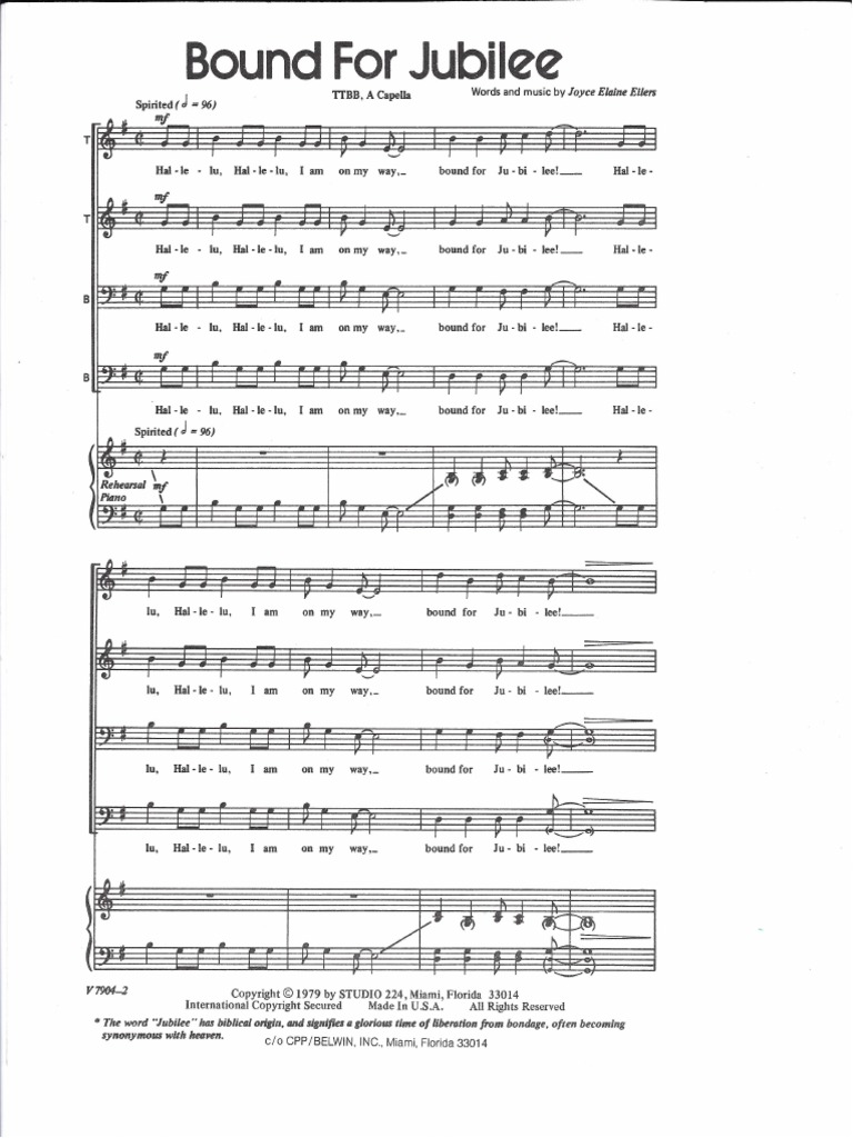 Bound For Jubilee | PDF