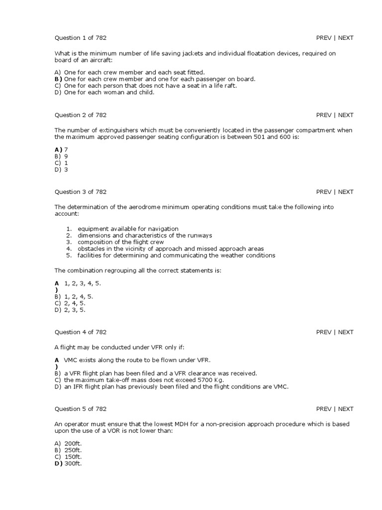 (ATPL) Operational Procedures 1 | PDF | Instrument Flight Rules | Visual Flight Rules