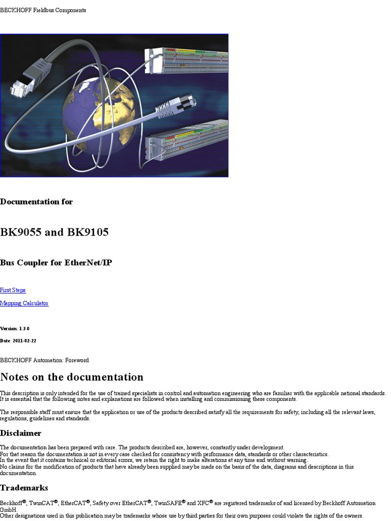 Beckoff BK9105 Completo - 3 | PDF | Transmission Control Protocol ...