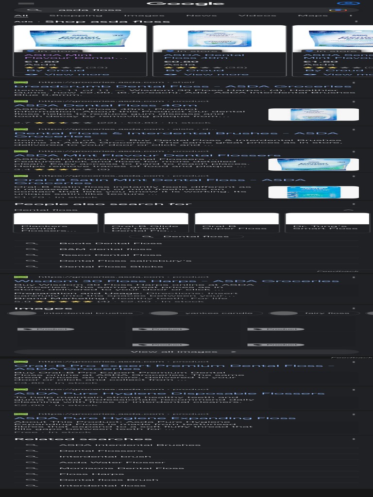 Asda Floss - Google Search | PDF | Toothbrush | Dentistry Branches