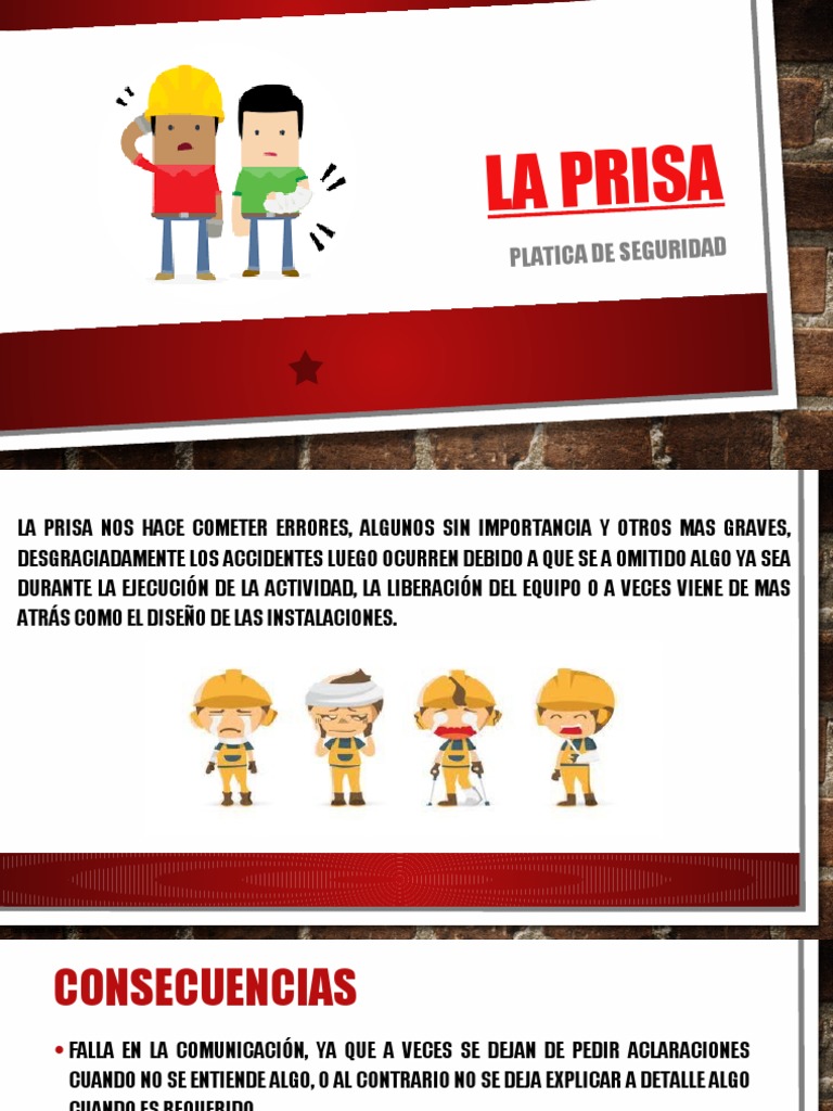 Consecuencias de la Prisa en el Trabajo | PDF