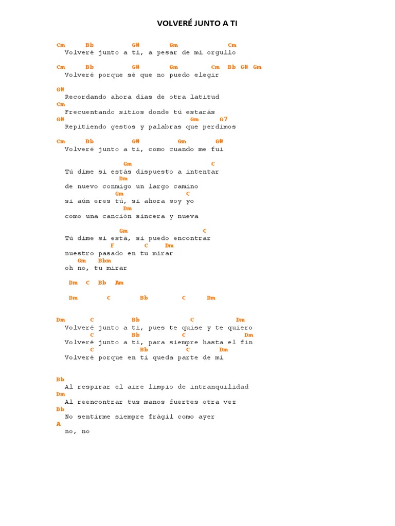 04 Volveré Junto A Ti | PDF