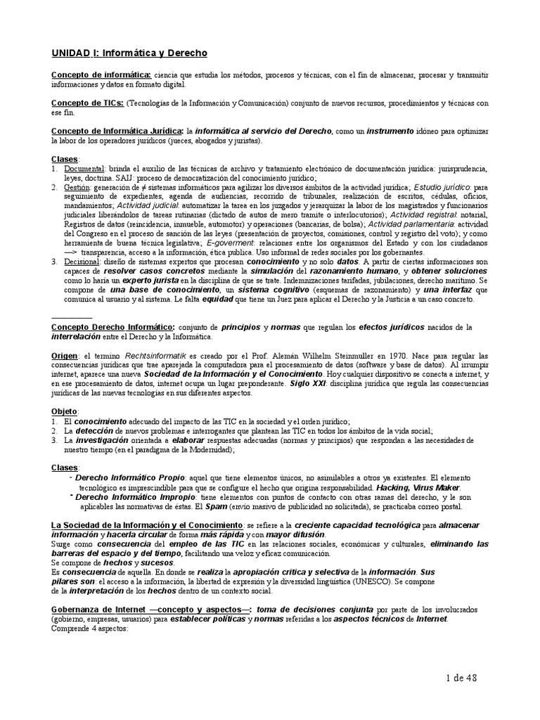 Resumen Final Informático | PDF | Informática