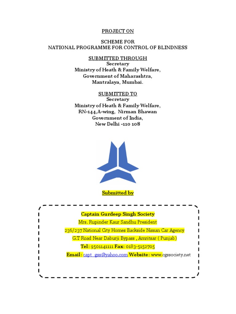 Blindness control programe | PDF