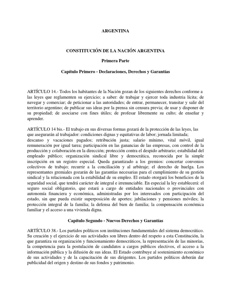 Derechos y Garantias | PDF Derechos y Garantias | PDF