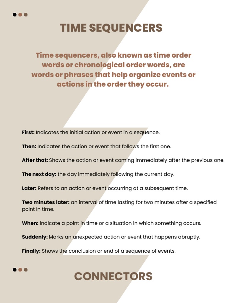 Time Sequencers and Connectors | PDF