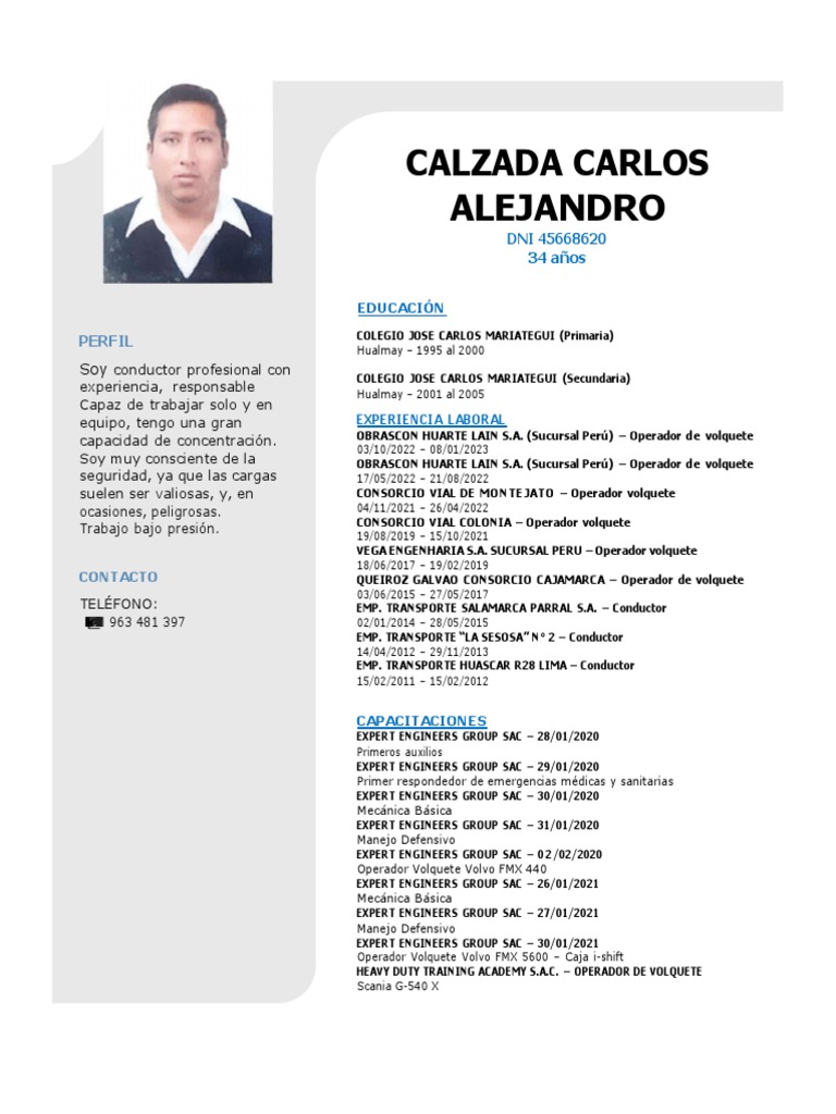 Conductor Profesional Experto | PDF