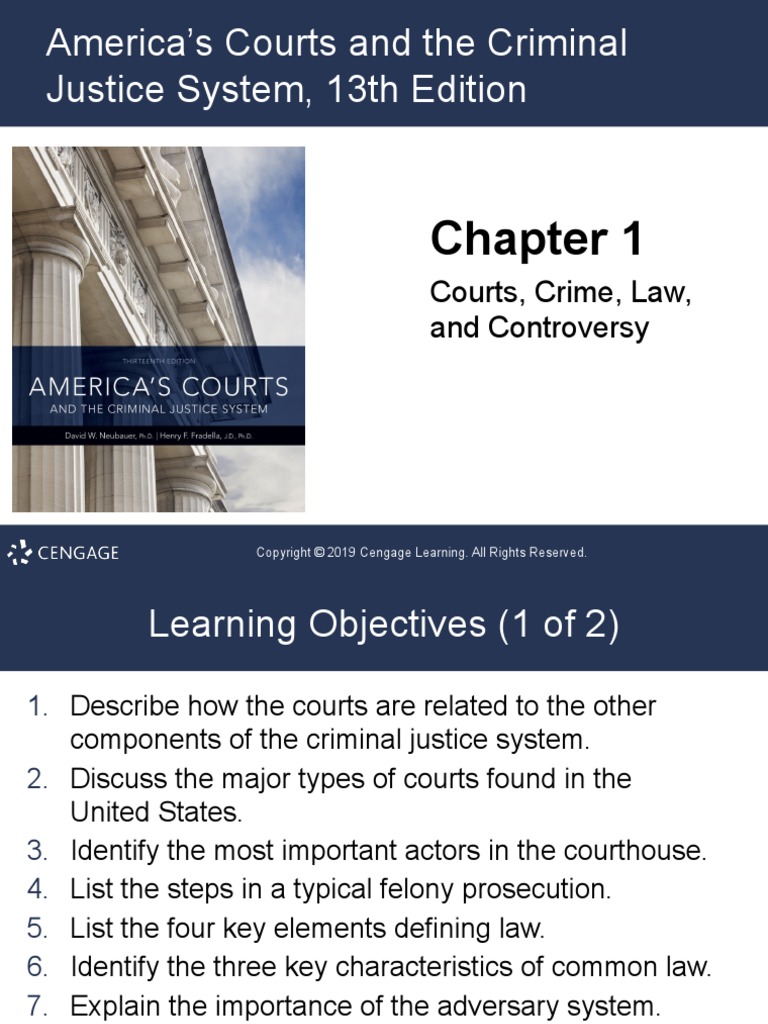 Americas Courts and The Criminal Justice System-Ch1 | PDF | Precedent ...