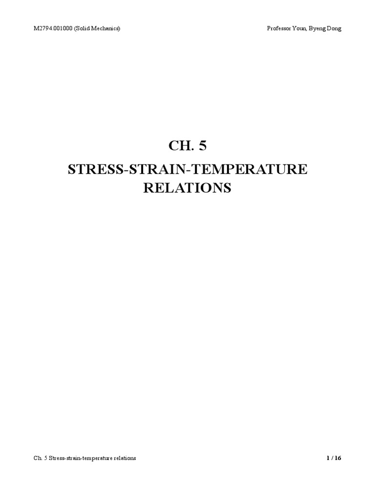 Chapter 5 Solid Mechanics Pdf
