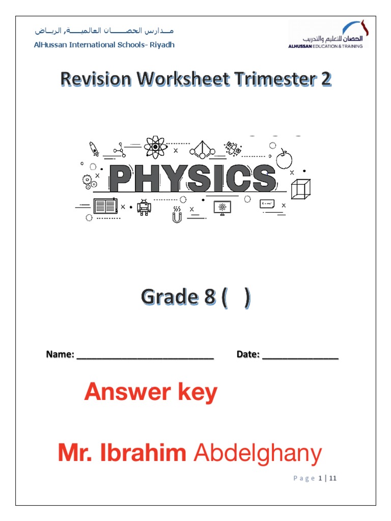Revision Sheet (Answers) G8 | PDF