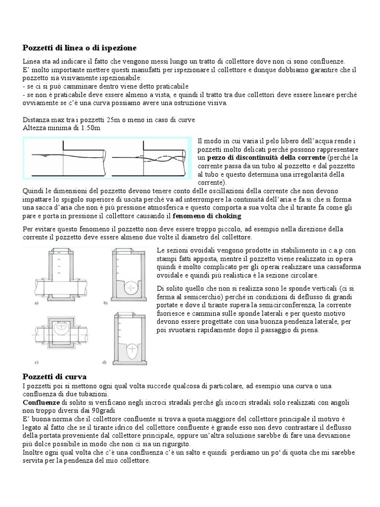 Pozzetti Di Linea o Di Ispezione | PDF