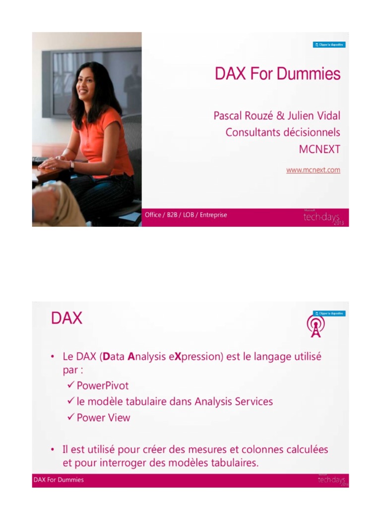 Dax For Dummies | PDF